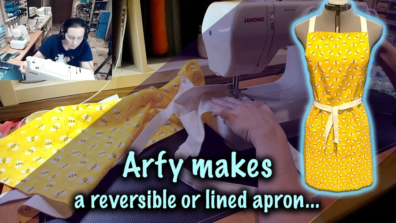 Arfy makes a reversible or lined apron… - YouTube