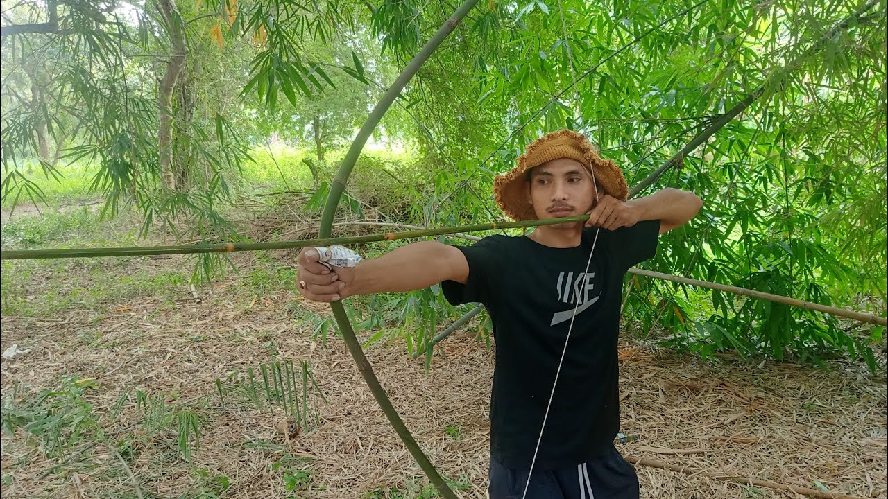 How to make bow by bamboo - YouTube