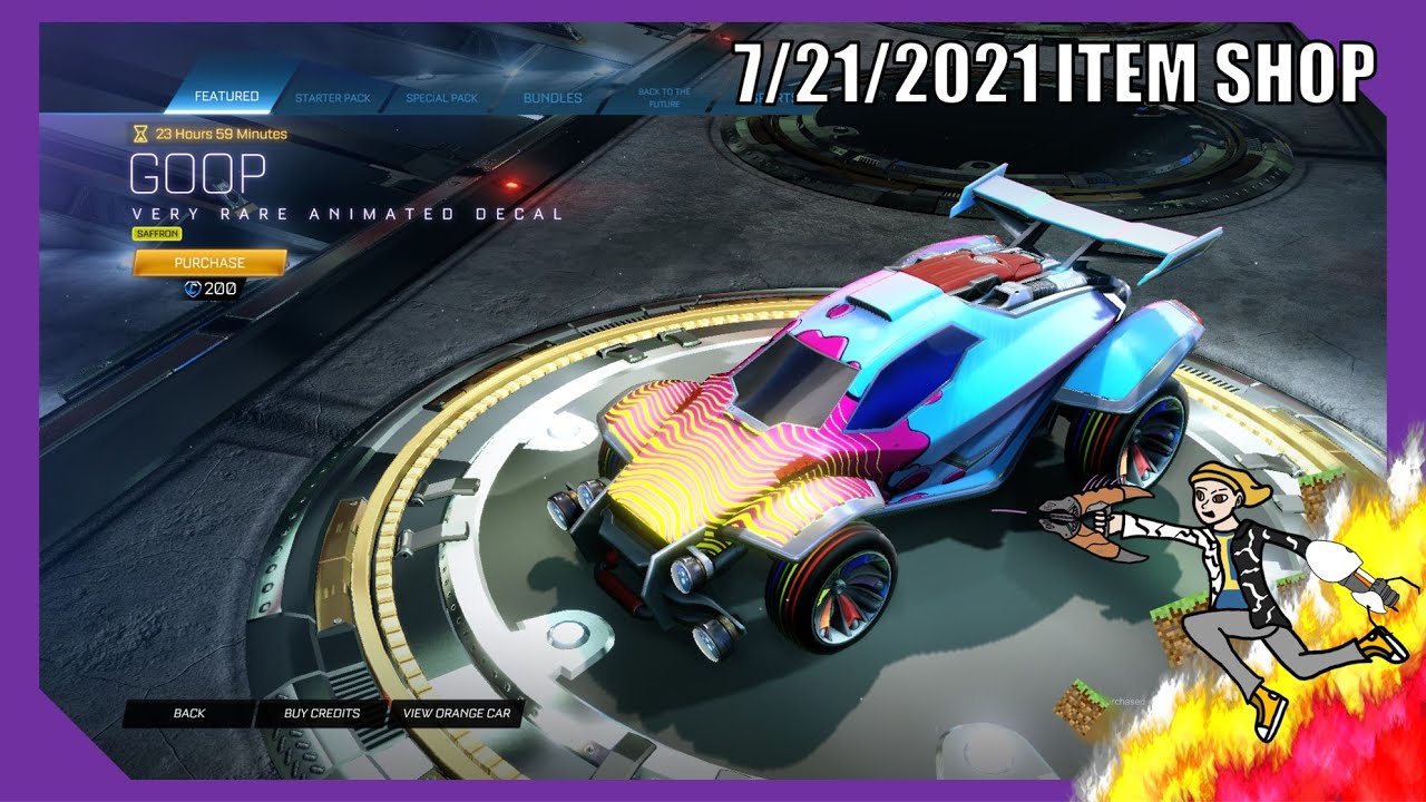 *Very Rare* Saffron Goop Universal Animated Decal! | Rocket League Item ...