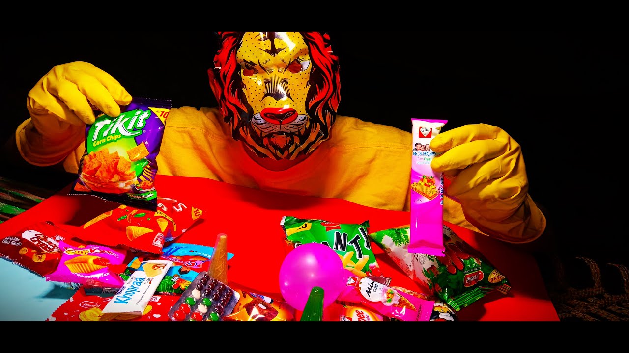 MaskMan Eating Tikit Corn Chips ASMR reel Video - YouTube