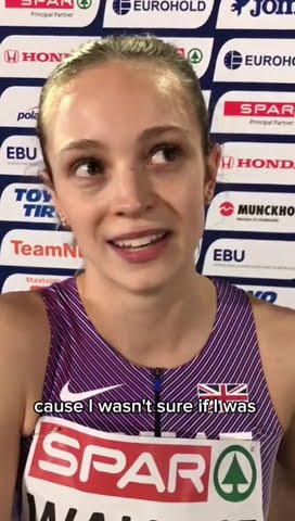 Erin Wallace at the 2025 European Indoors Apeldoorn - YouTube