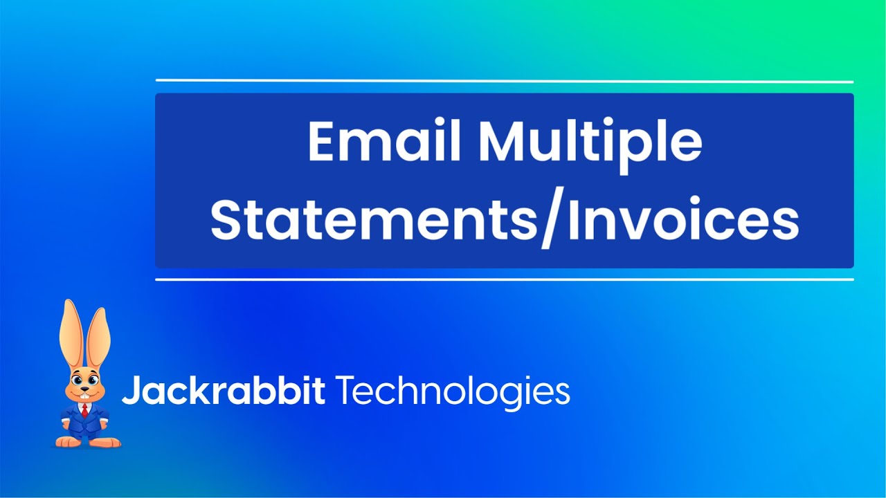 Email Multiple Statements/Invoices - YouTube