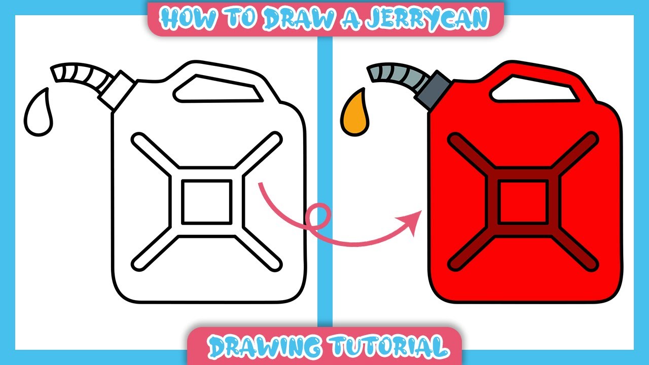 How to Draw a Jerrycan: Step-by-Step Tutorial - YouTube