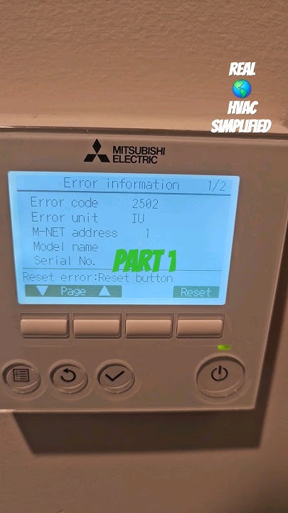 ERROR CODE 2502 MITSUBISHI CITY MULTI | HVAC TROUBLESHOOTING #d2dnyac ...
