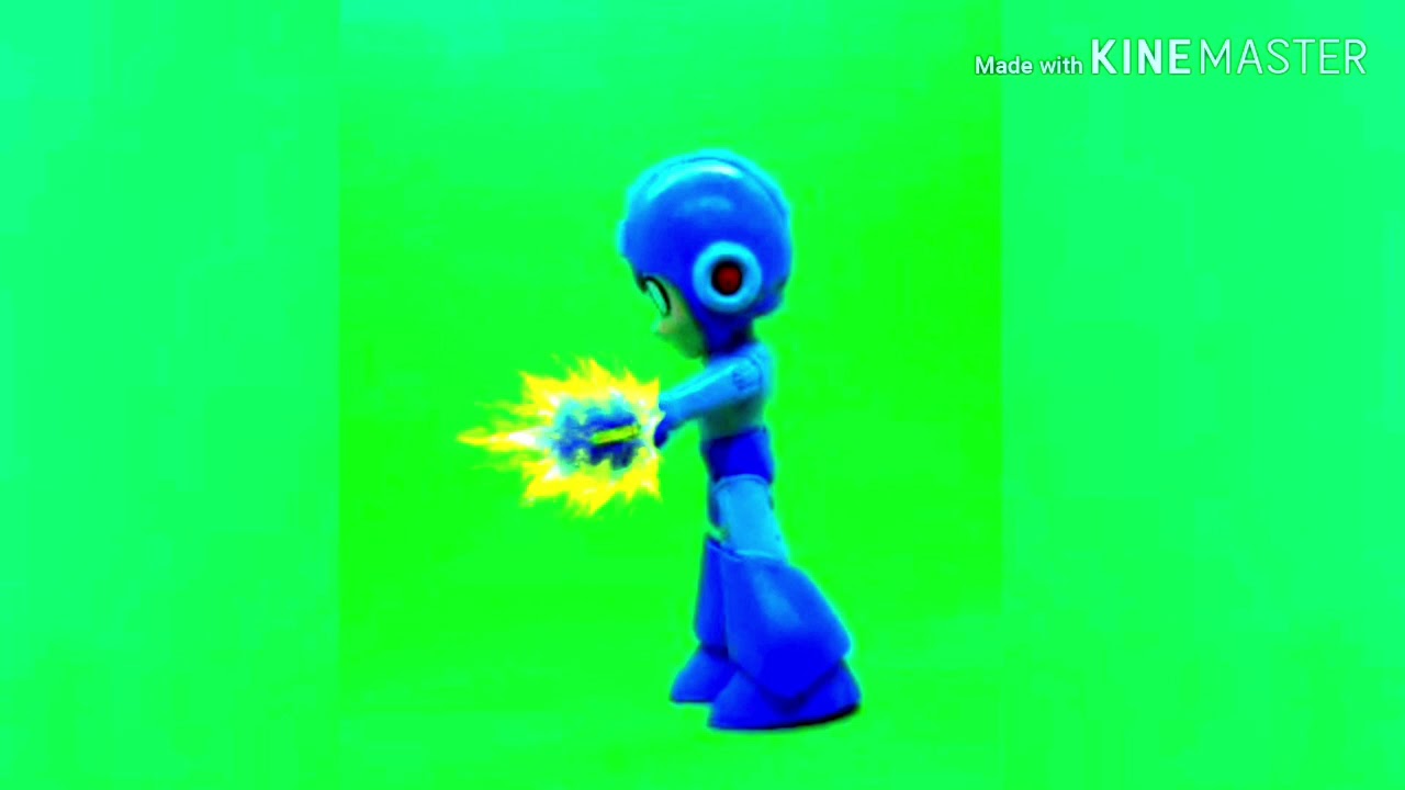 Megaman green screen stopmotion test - YouTube