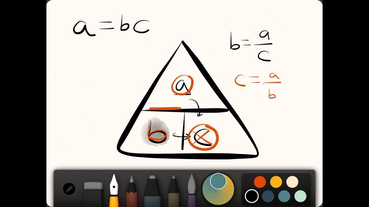 Using the triangle method to rearrange - YouTube