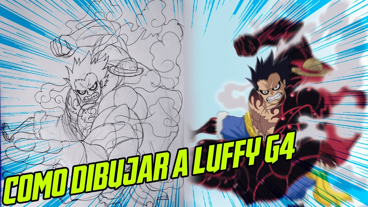 🔴 Cómo DIBUJAR a Luffy en GEAR 4 (Cuarta Marcha) - YouTube