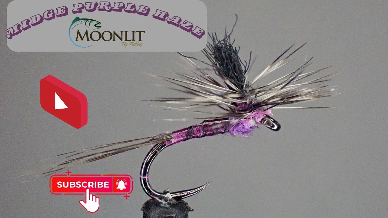 Master the Art of Fly Tying _Midge Purple Haze Tutorial - YouTube