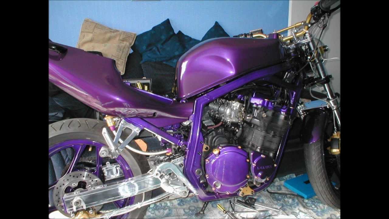 GSXR 750 Slabside, Hazel,s Streetfighter - YouTube