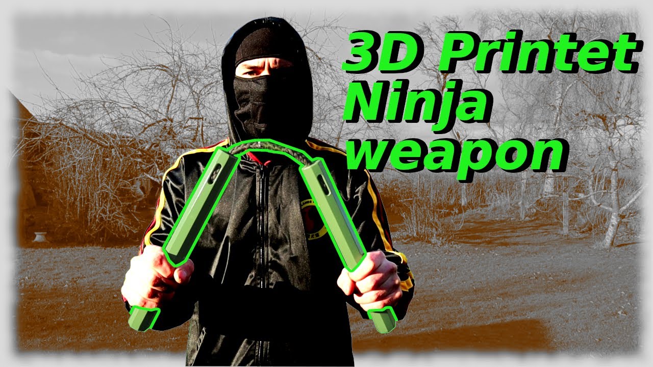 How to 3d print the most awesome ninja weapon (nunchuks) - YouTube