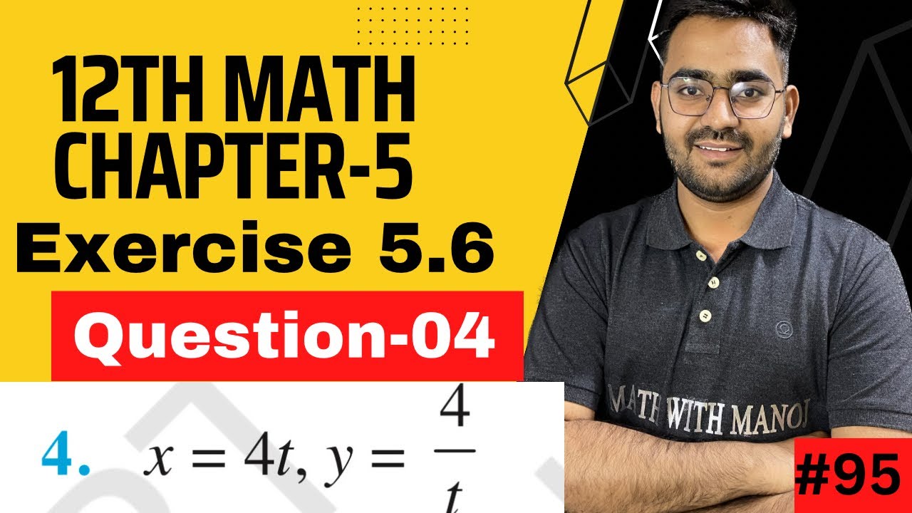 Class 12 Ex 5.6 Q4 Math | Differentiability / Q4 Ex5.6 Class 12 Math Ex ...