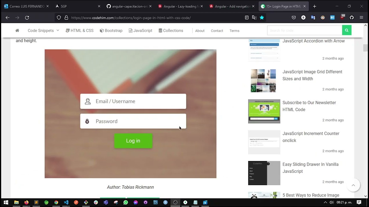 V3 Login CSS HTML - YouTube