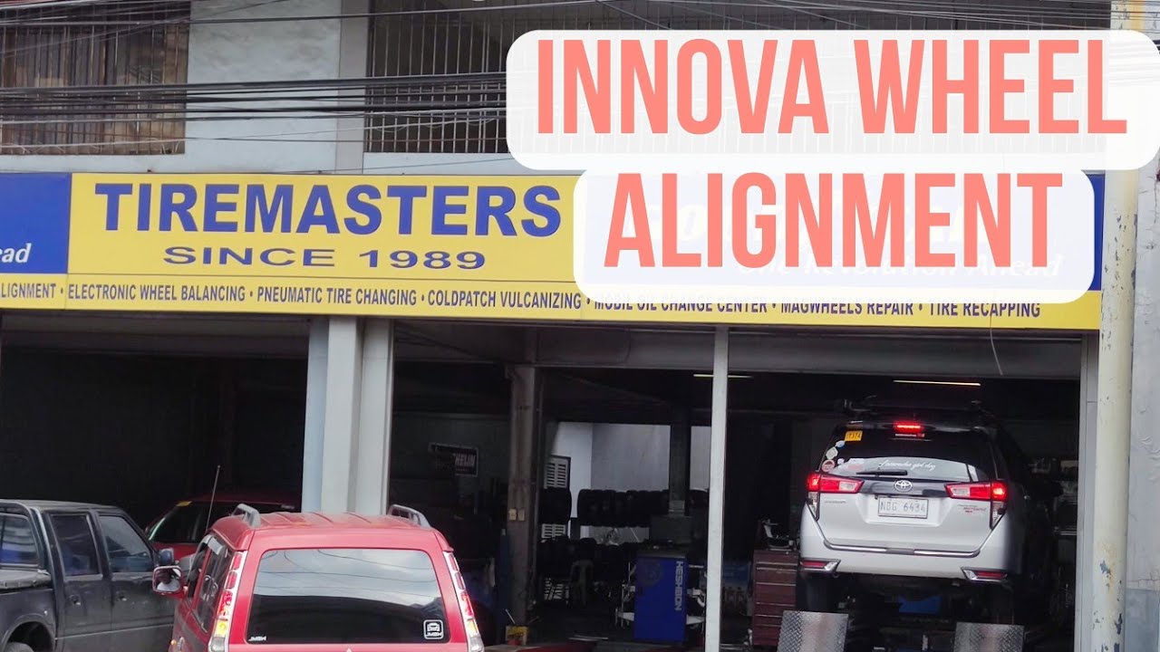 Innova wheel alignment - YouTube