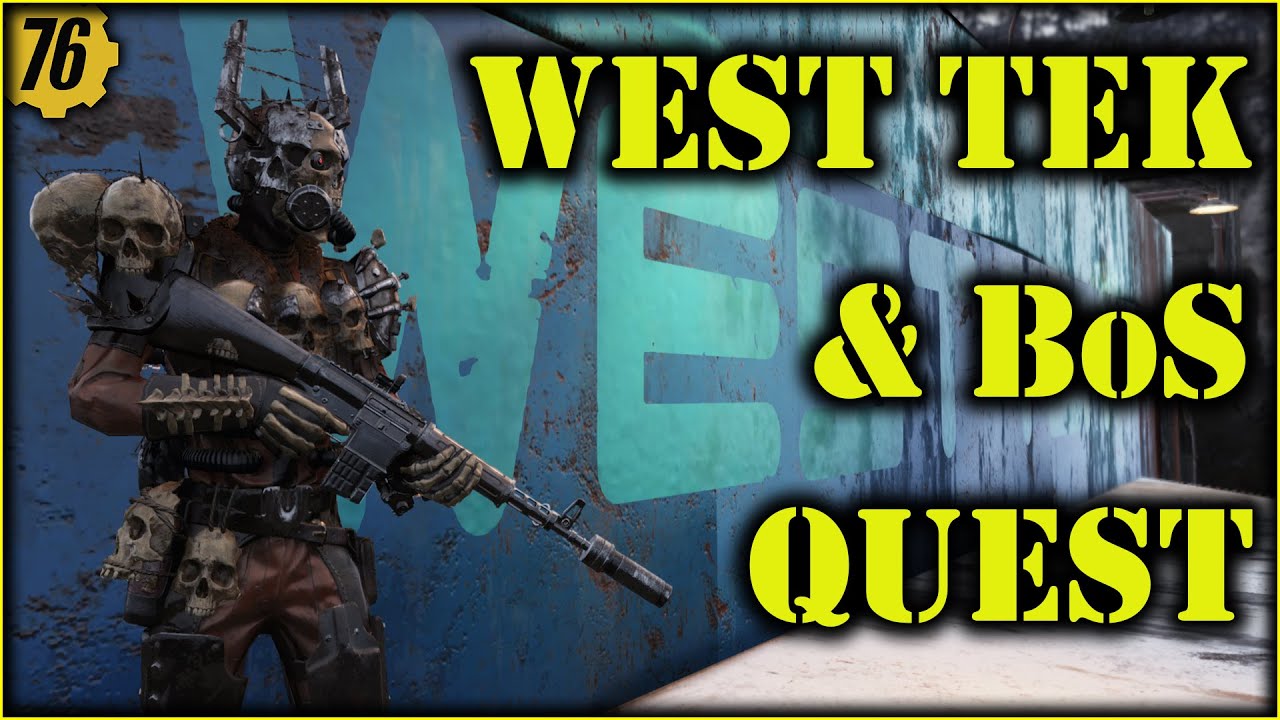 Fallout 76 - 100 LvL ONLY mobs in West Tek have nothing to do with BoS ...
