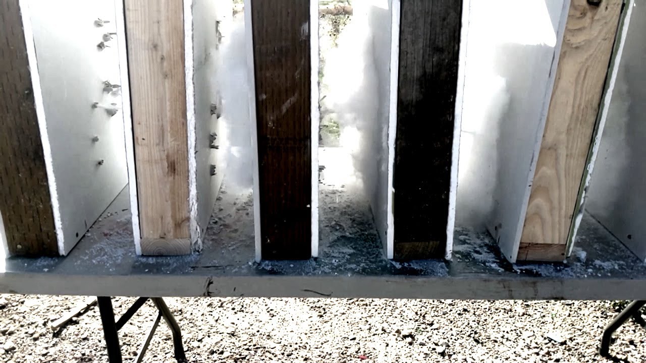 Home Defense Calibers & Wall Penetration Test (Noah's Science Project ...