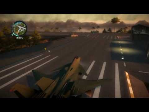 Just Cause 2 - Fighter jet pulling Fighter jet & tank - YouTube