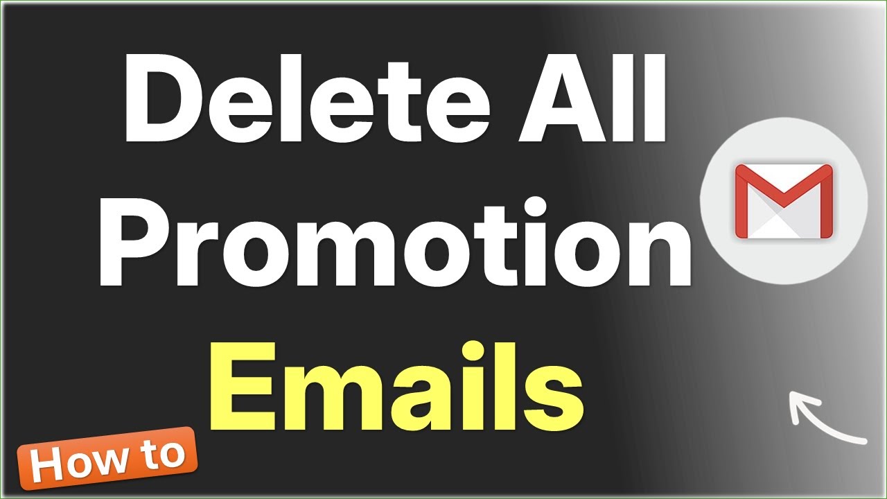Delete All Promotion Emails at Once from Gmail Account - YouTube