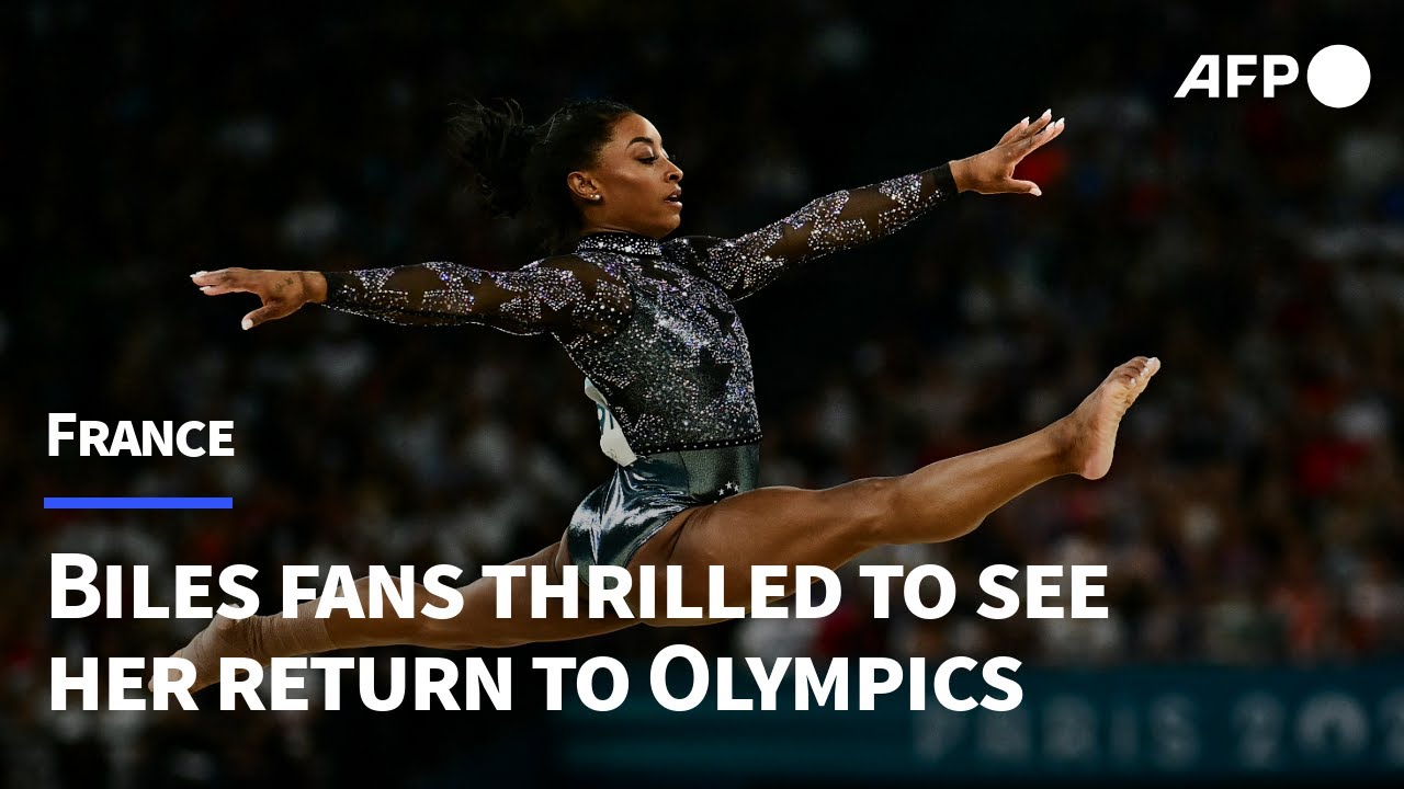 Simone Biles fans thrilled to see her return to Olympic competition ...