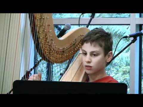 Ben Albertson plays Gustavson's Moorish Garden on harp. - YouTube