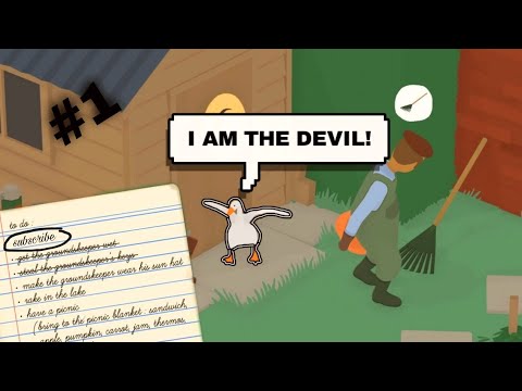 BAD ASS DUCK! | UNTILED GOOSE GAME | PART 1 - YouTube