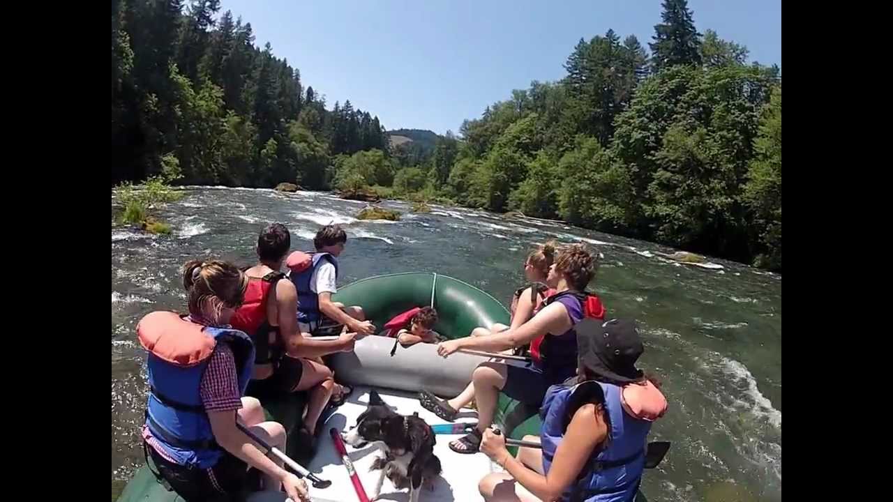 Paddle Rafting Martin Rapids on the McKenzie River with Helfrich River ...