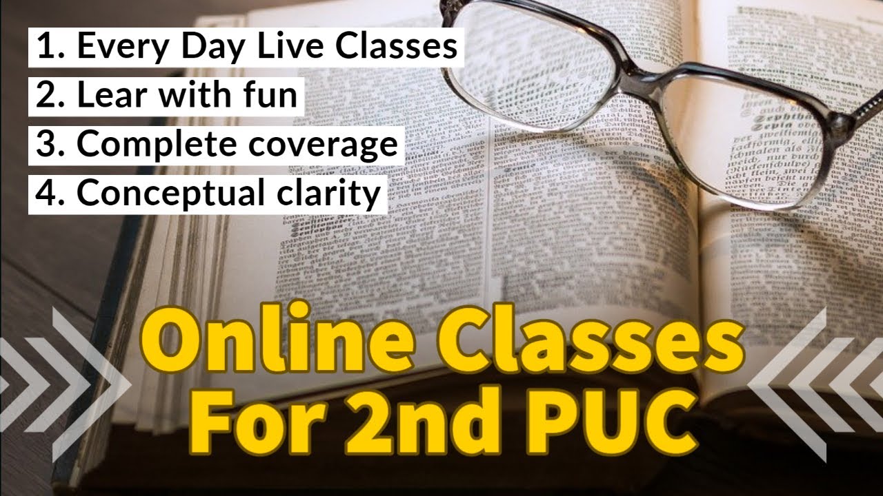 Online classes for 2nd PUC 2021-22 | 2nd PUC Online Classes | - YouTube