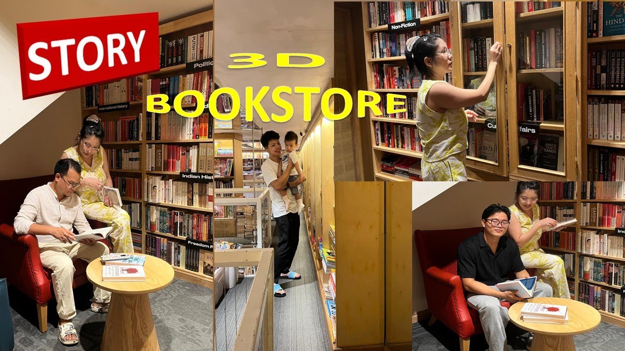 STORY 3D bookstore KOLKATA - YouTube