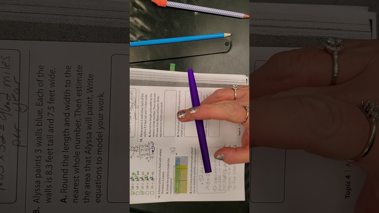 Envision Math 5th Grade Topic 4 Review part 2 - YouTube