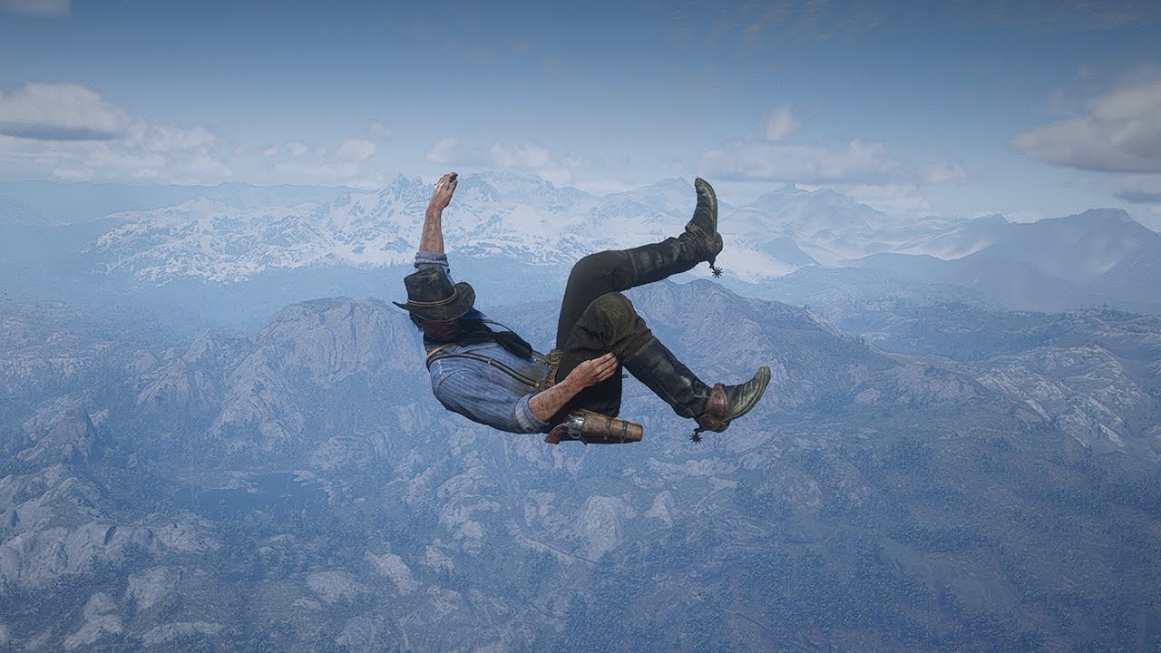 Arthur Morgan and John Marston Fall from the SKY Just SCREAMING Red ...