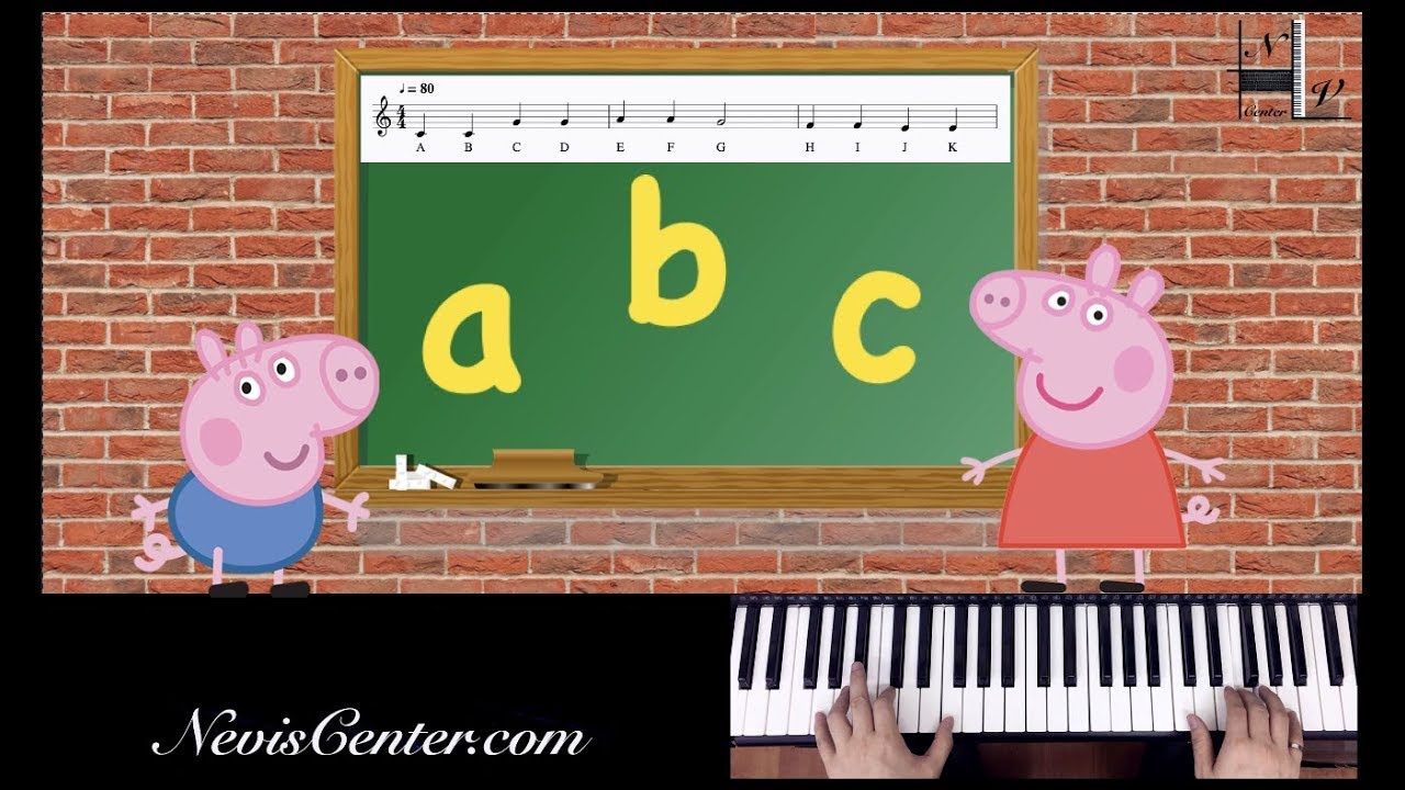 The ABC Song - Keyboard by Nevis Center - YouTube