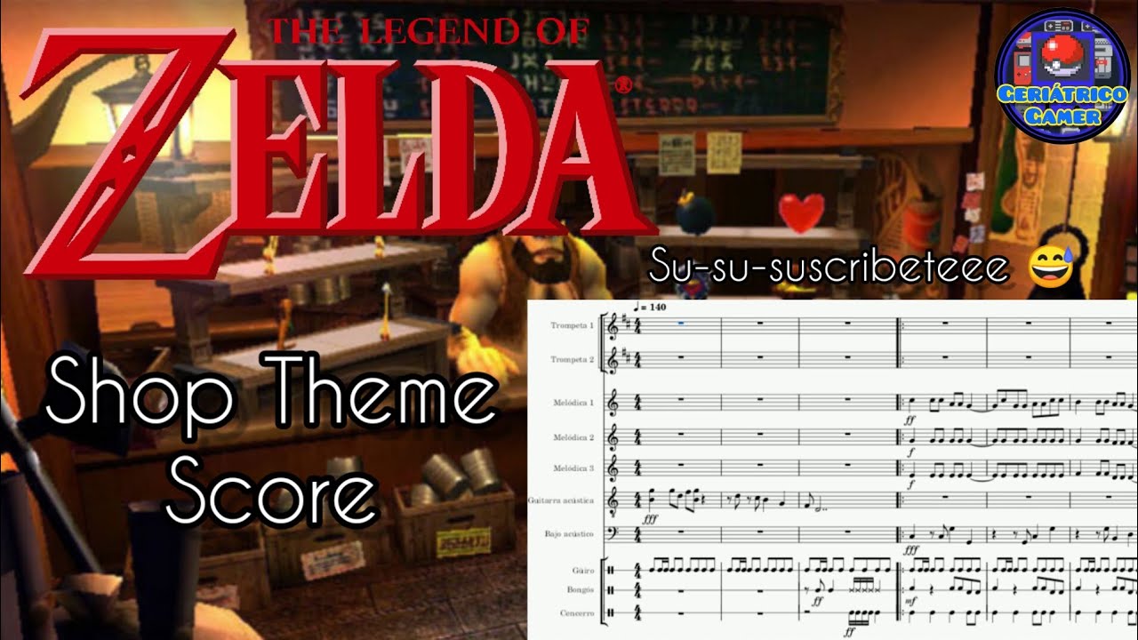 TLOZ Shop Theme Score. #score #zelda #music - YouTube