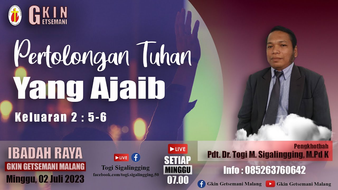 Ibadah Raya GKIN Getsemani Malang, Minggu, 02 Juli 2023 - YouTube