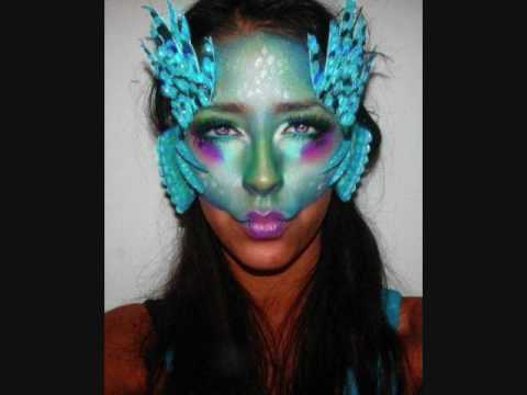 Zelda Zora Inspired Makeup Part 2: Eyes Tutorial How-to - YouTube