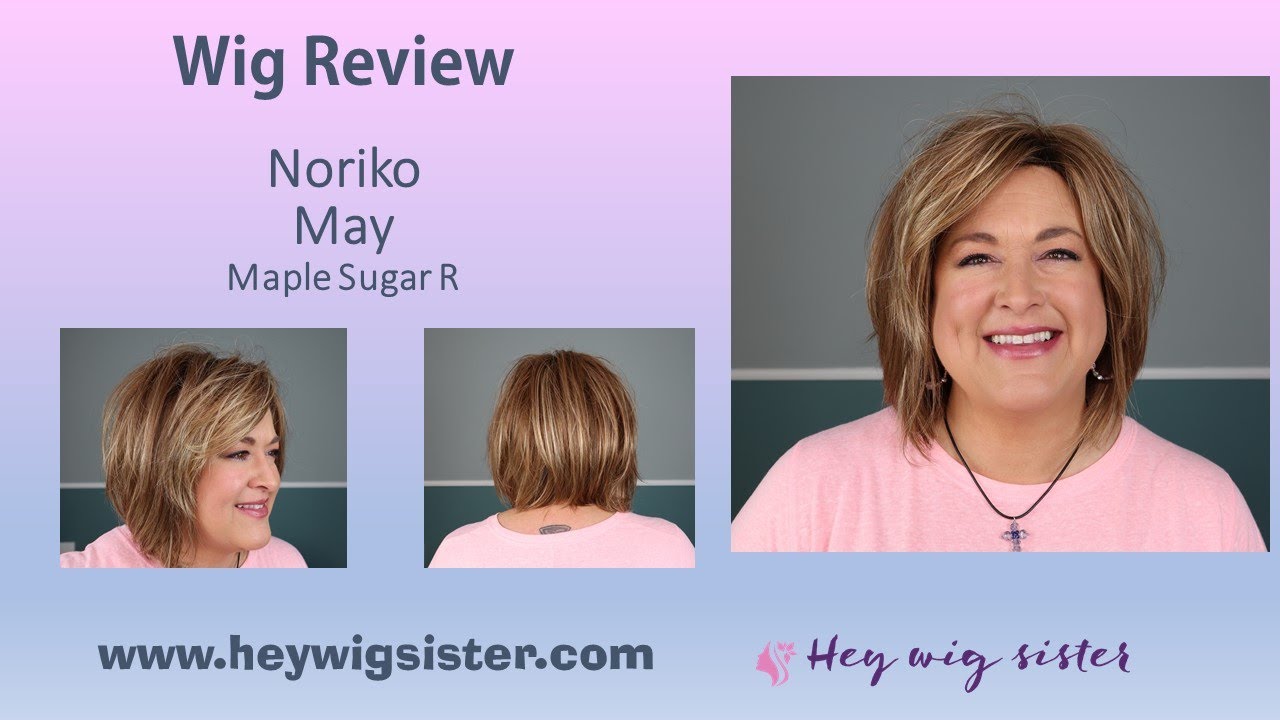 WIG REVIEW | Noriko May in the color Maple Sugar R - basic cap, layered ...