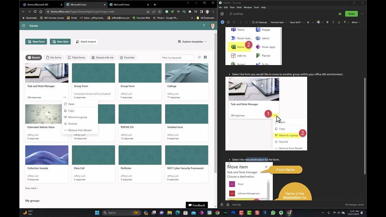Less Than 1 Minute Move A Form In Office 365 271023 1111 YouTube Less Than 1 Minute Move A Form In Office 365 271023 1111 YouTube