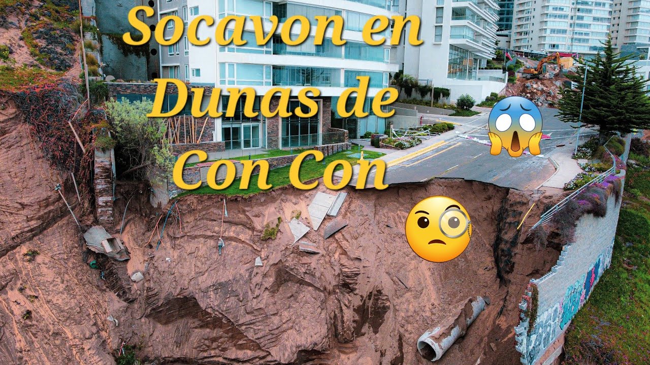 Las impactantes imágenes de socavón que deja colgando a edificios en ...