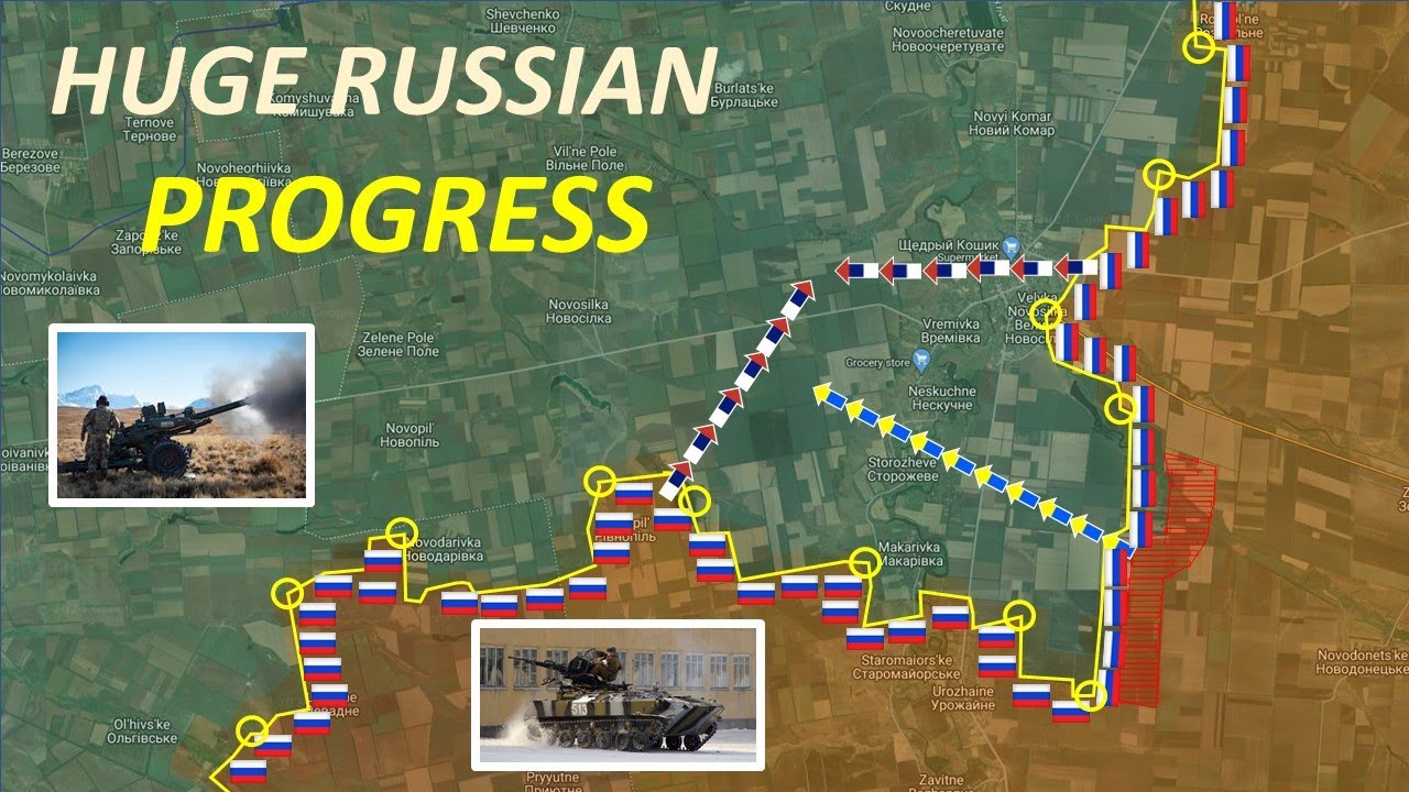 Huge Russian Progress South Of Velyka Novosilka l Kurakhove Is In Danger - YouTube
