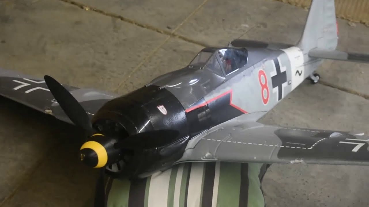Giant scale Focke-Wulf 190! Big RC warbird restoration! | CatEyes ...