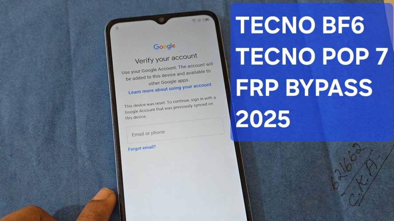 Tecno BF6 FRP | Tecno POP 7 frp bypass 2025 - YouTube
