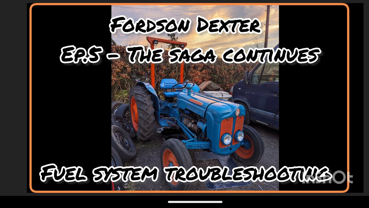 1962 Fordson Dexta service //part-5// Fuel system troubleshooting - YouTube