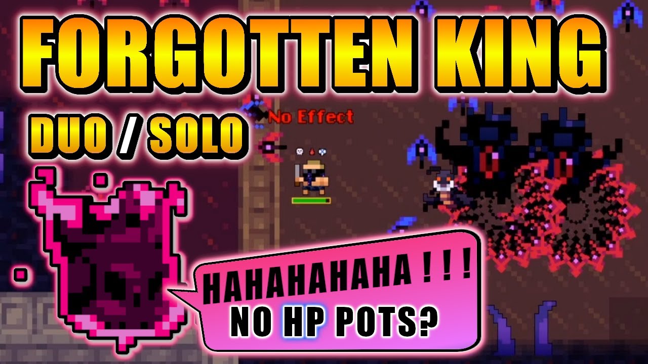 [RotMG] Shatters Forgotten King DUO SOLO No HP Pots - YouTube