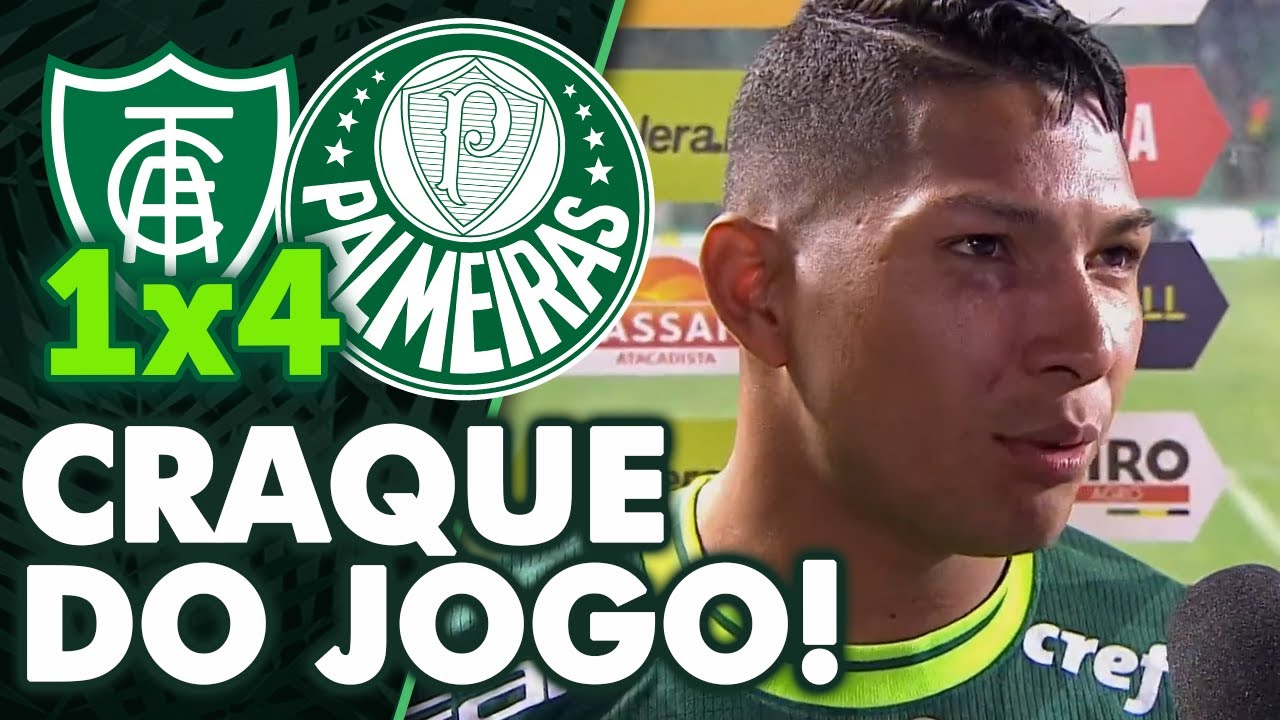 CRAQUE DO JOGO! VEJA O QUE RONY FALOU NA SAÍDA DE CAMPO DE AMÉRICA-MG 1 X 4 PALMEIRAS - YouTube