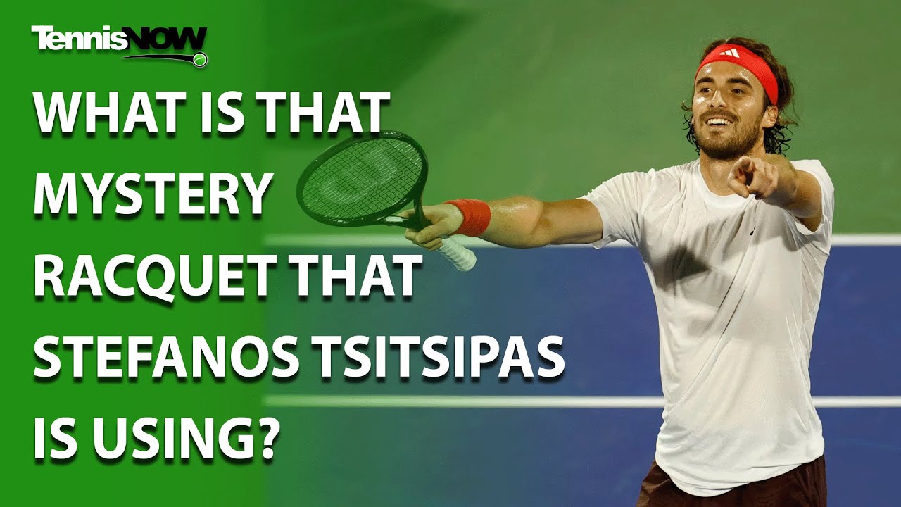 What Is That Mystery Racquet That Stefanos Tsitsipas Is Using? - YouTube