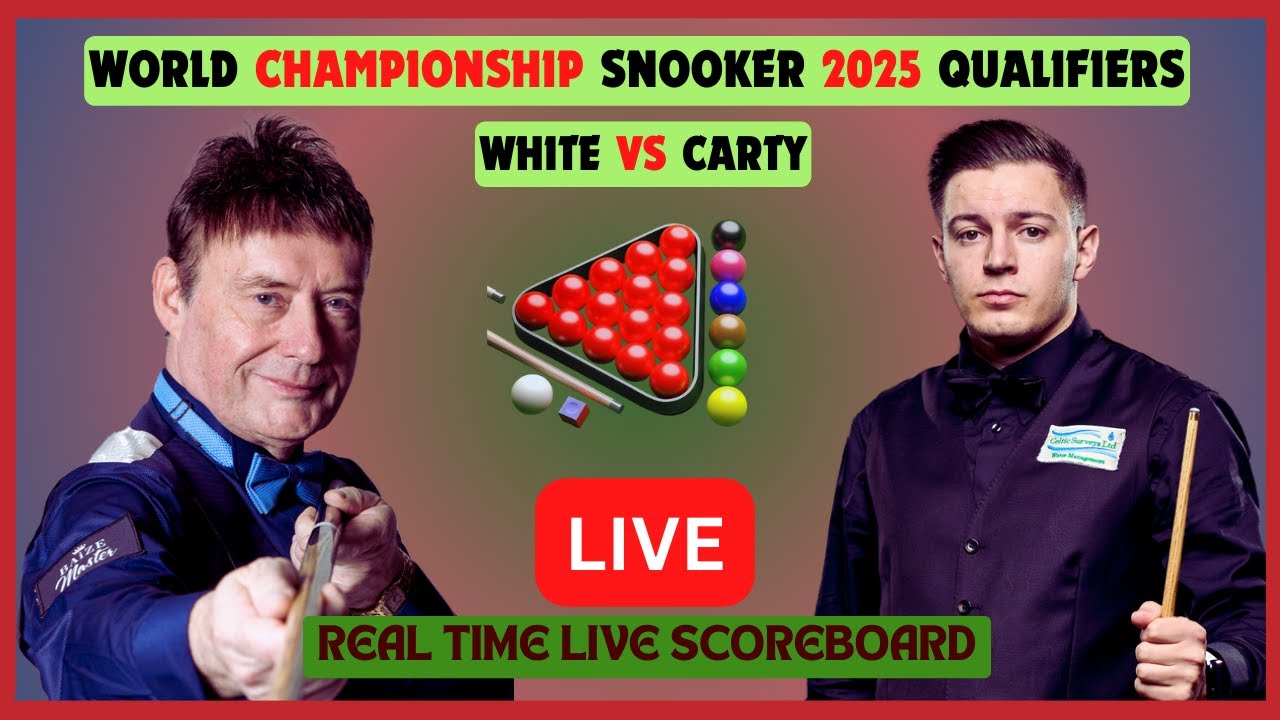 Ashley Carty Vs Jimmy White LIVE Score UPDATE 2025 World Championship ...