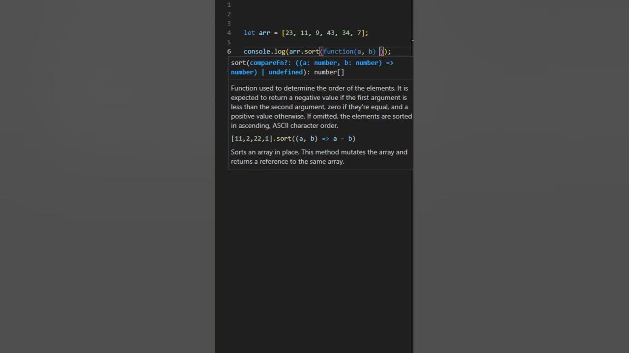 How To Sort Two Arrays One Minute Javascript 1 Min Js Quick Js 5923