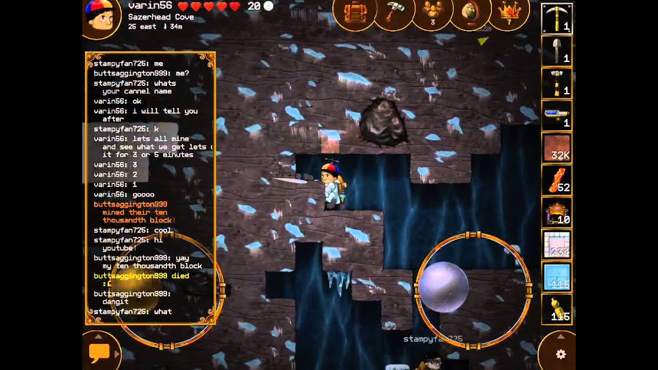 [Deepworld] Mining with Friends - YouTube