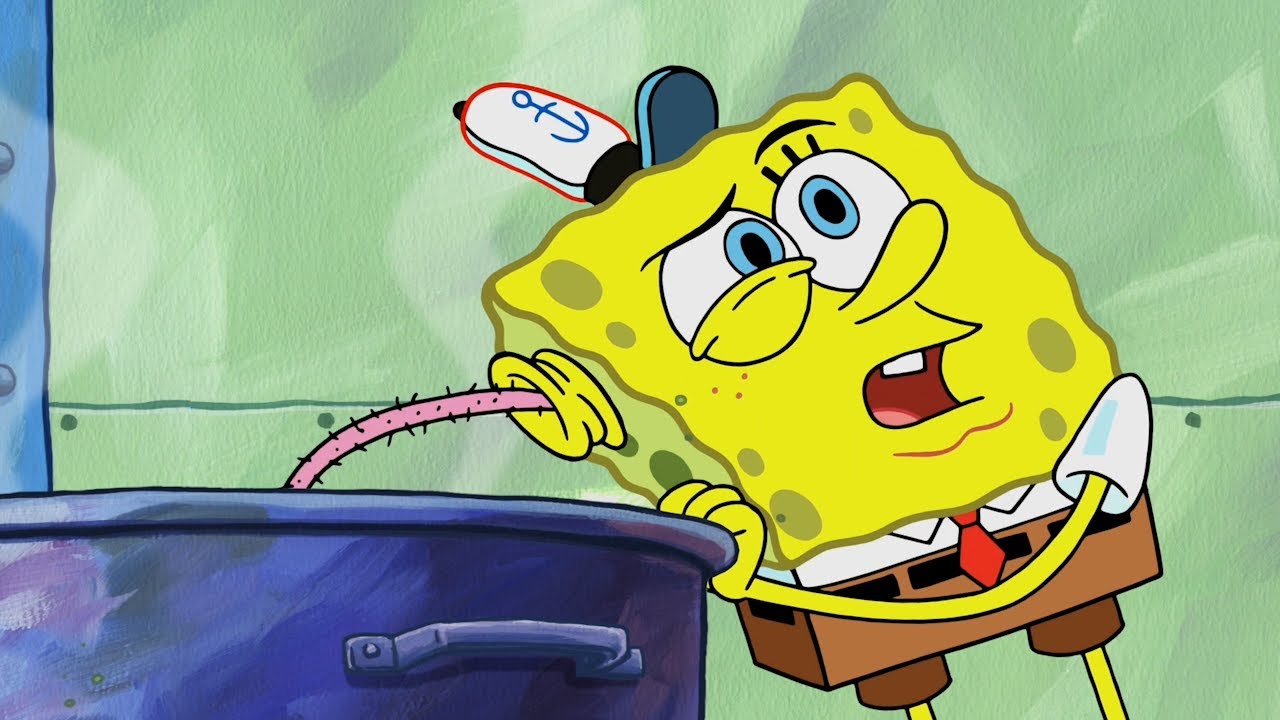SpongeBob SquarePants UK edits - There's a Sponge in My Soup - YouTube