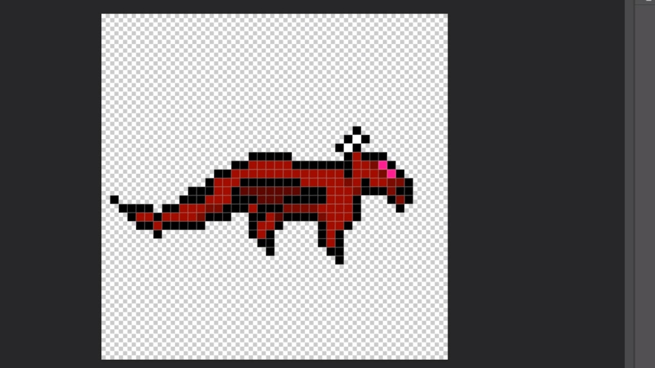 Pixel dragon animation - YouTube