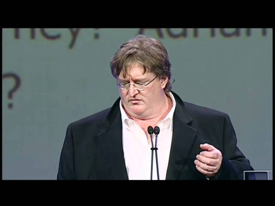 Gabe Newell Blue Screen (Microsoft Trash Talk) - YouTube