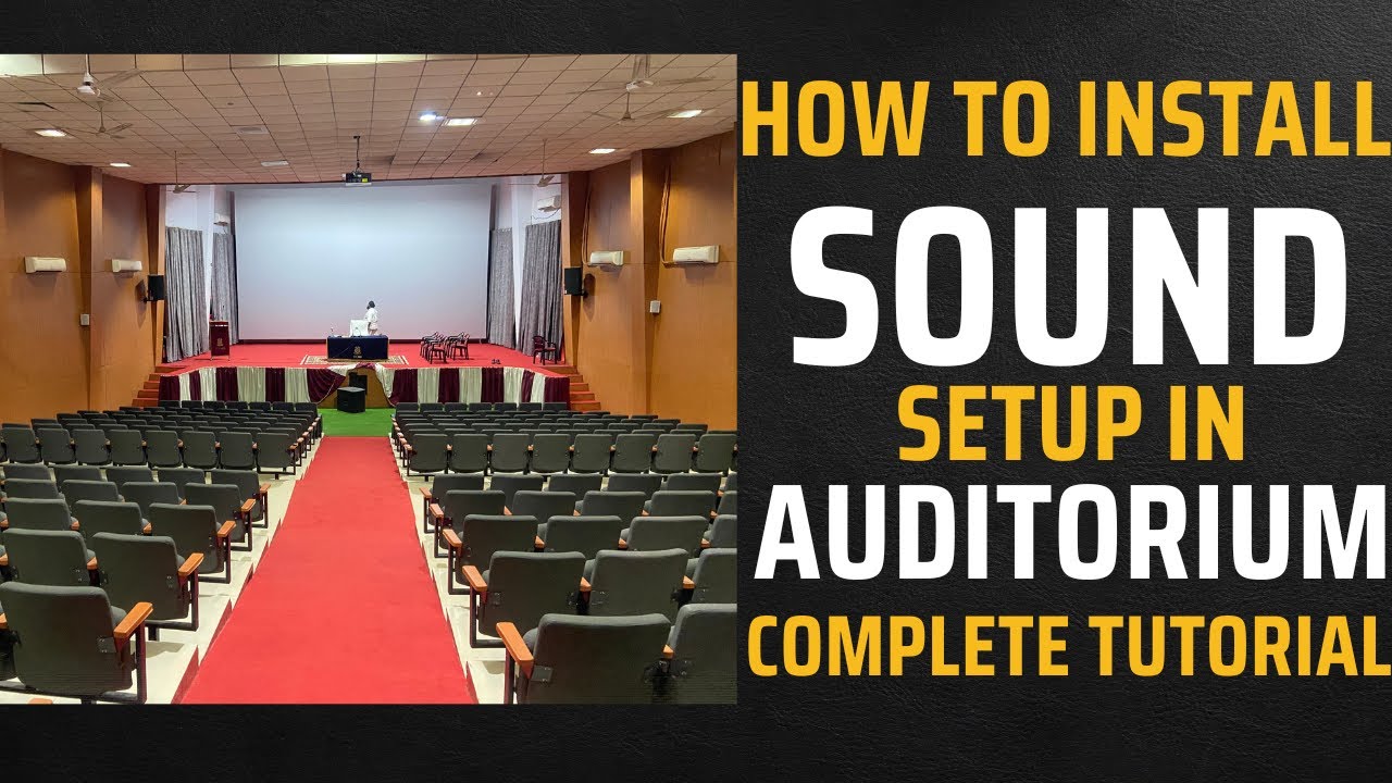 Auditorium Sound system Setup Of dB Technologies | Complete Sound ...